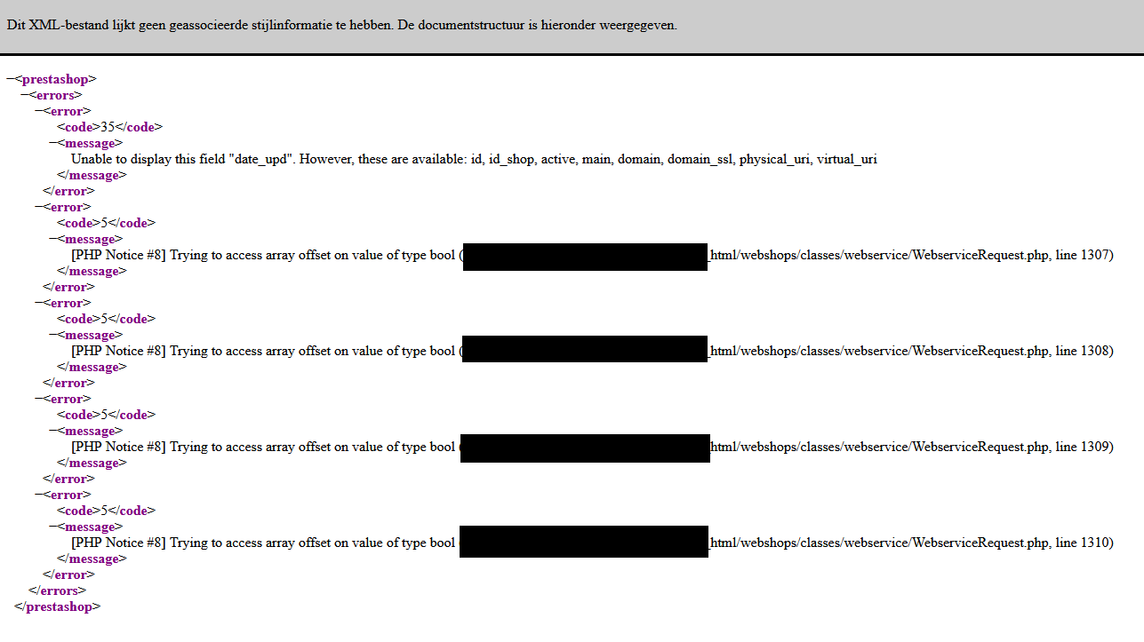 Prestashop Webservice Wrong Call From Myddleware · Issue 863 · Myddlewaremyddleware · Github