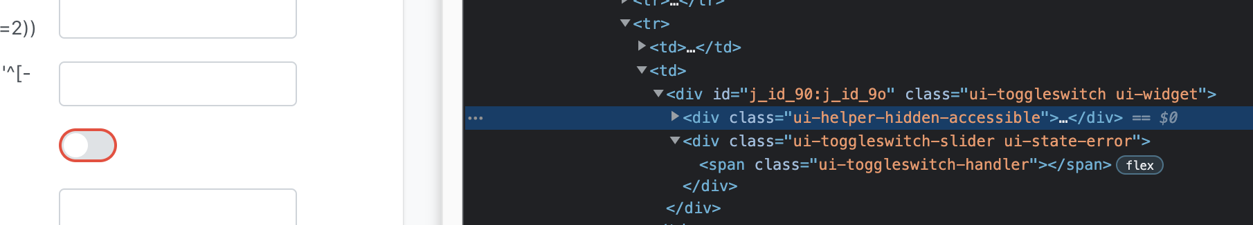 ToggleSwitch: Theme ui-state-error · Issue #9165 · primefaces/primefaces · GitHub