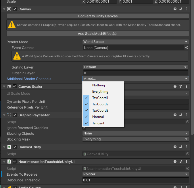 Unity -> MRTK canvas conversion doesn't work with poke pointer by default · Issue #9660 ...