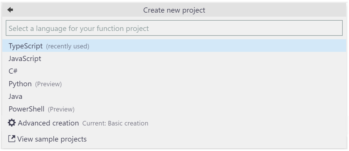 Make Advancedcreation More Discoverable · Issue 1317 · Microsoft Vscode Azurefunctions · Github