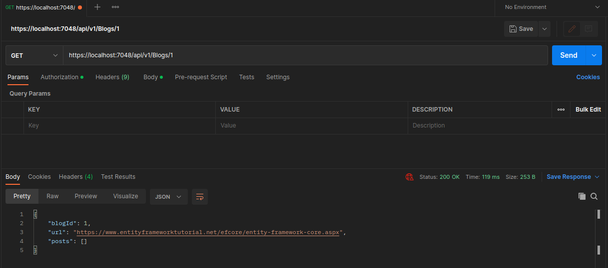 GitHub - lcsmota/BlogApi: Simple CRUD using Entity Framework Core 7