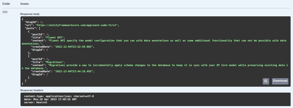 GitHub - lcsmota/BlogApi: Simple CRUD using Entity Framework Core 7