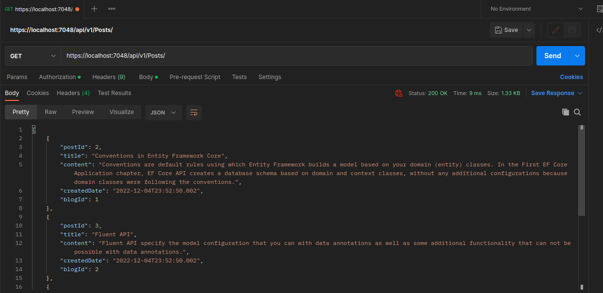 GitHub - lcsmota/BlogApi: Simple CRUD using Entity Framework Core 7