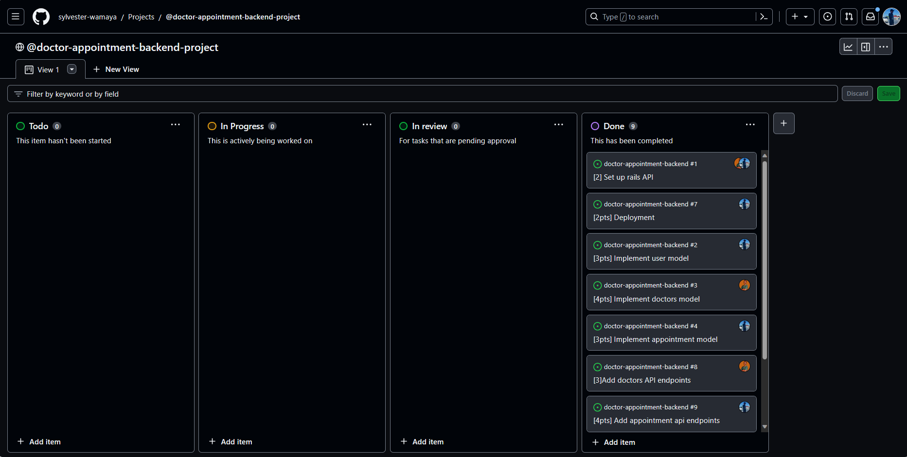 GitHub - sylvester-wamaya/doctor-appointment-backend