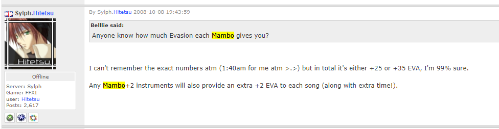 Mambo Evasion Song caps are incorrect for era · Issue #1508 · AirSkyBoat/AirSkyBoat · GitHub