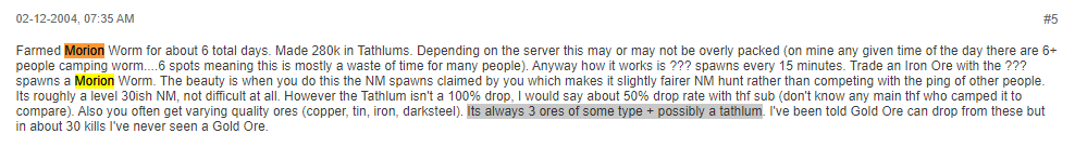 Morion worm not dropping 3 ores · Issue #1505 · AirSkyBoat/AirSkyBoat · GitHub