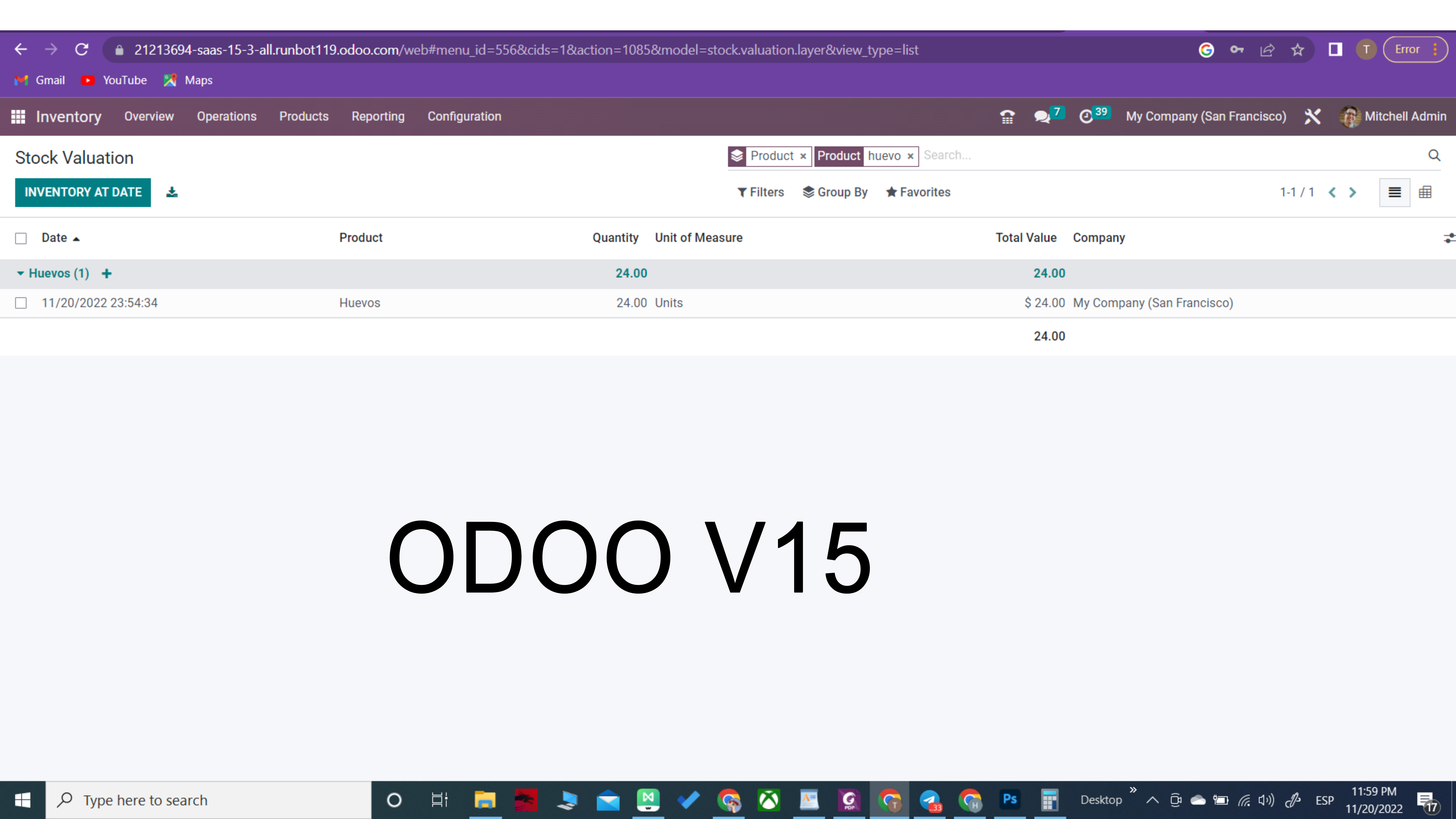 Wrong Inventory Evaluation · Issue 106116 · Odooodoo · Github