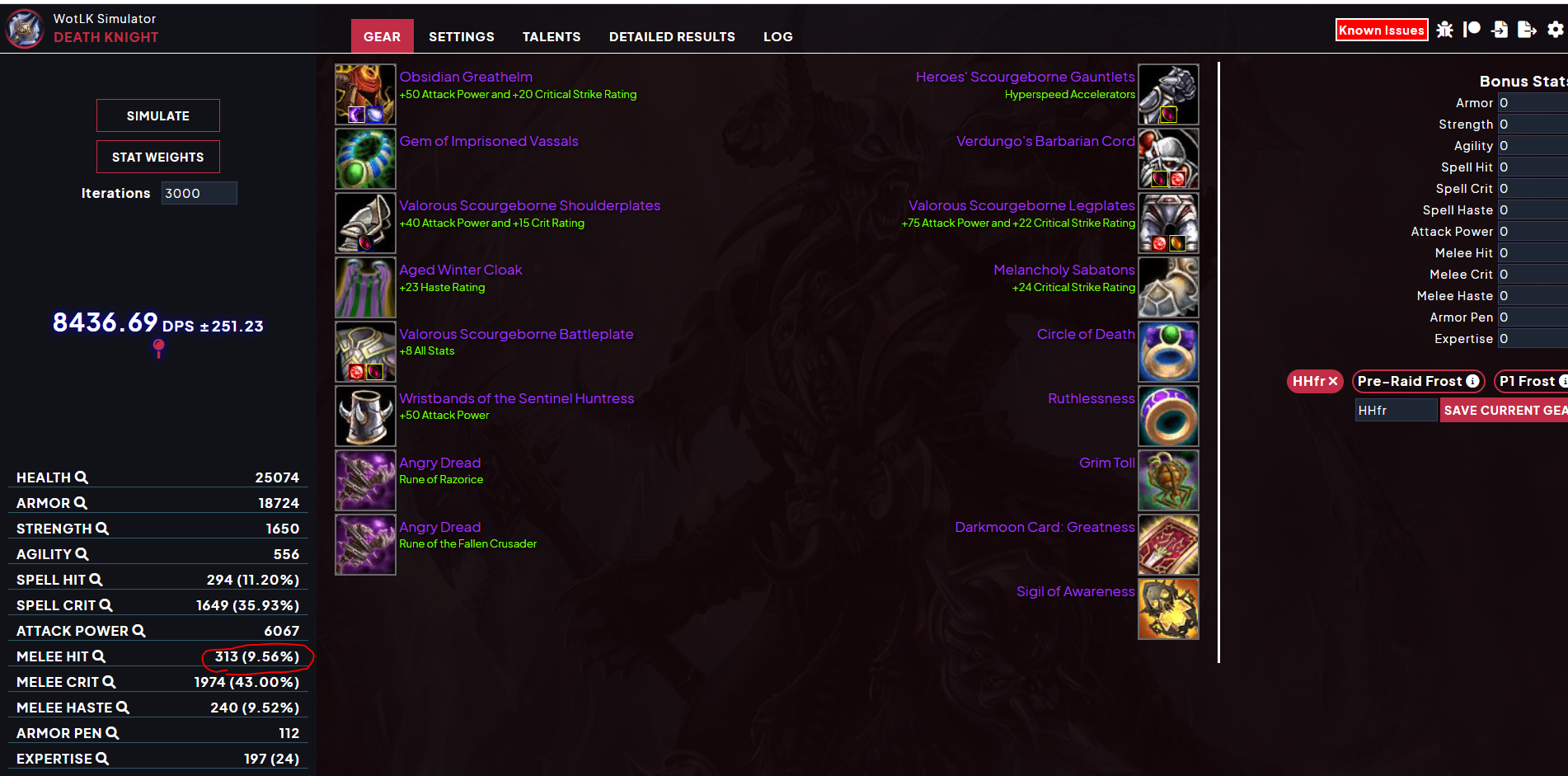 Miscalculating melee hit · Issue #1873 · wowsims/wotlk · GitHub