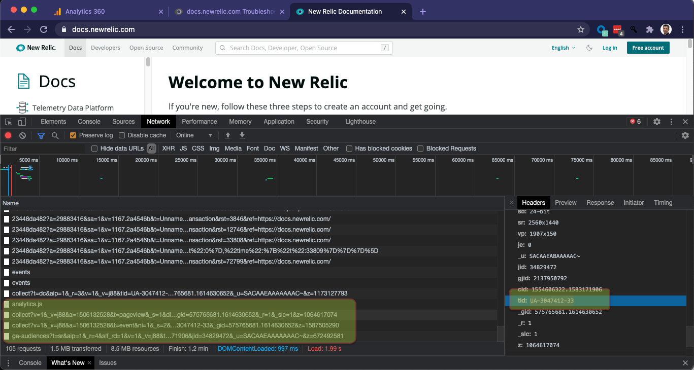 Validating Google Docs Instrumentation > Understanding the discrepancy · Issue #1176 · newrelic ...