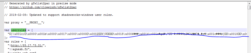 编写GFWList用户规则不生效 · Issue #2307 · shadowsocks/shadowsocks-windows · GitHub