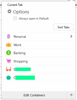 Custom containers no icons displayed · Issue #928 · mozilla/multi-account-containers · GitHub