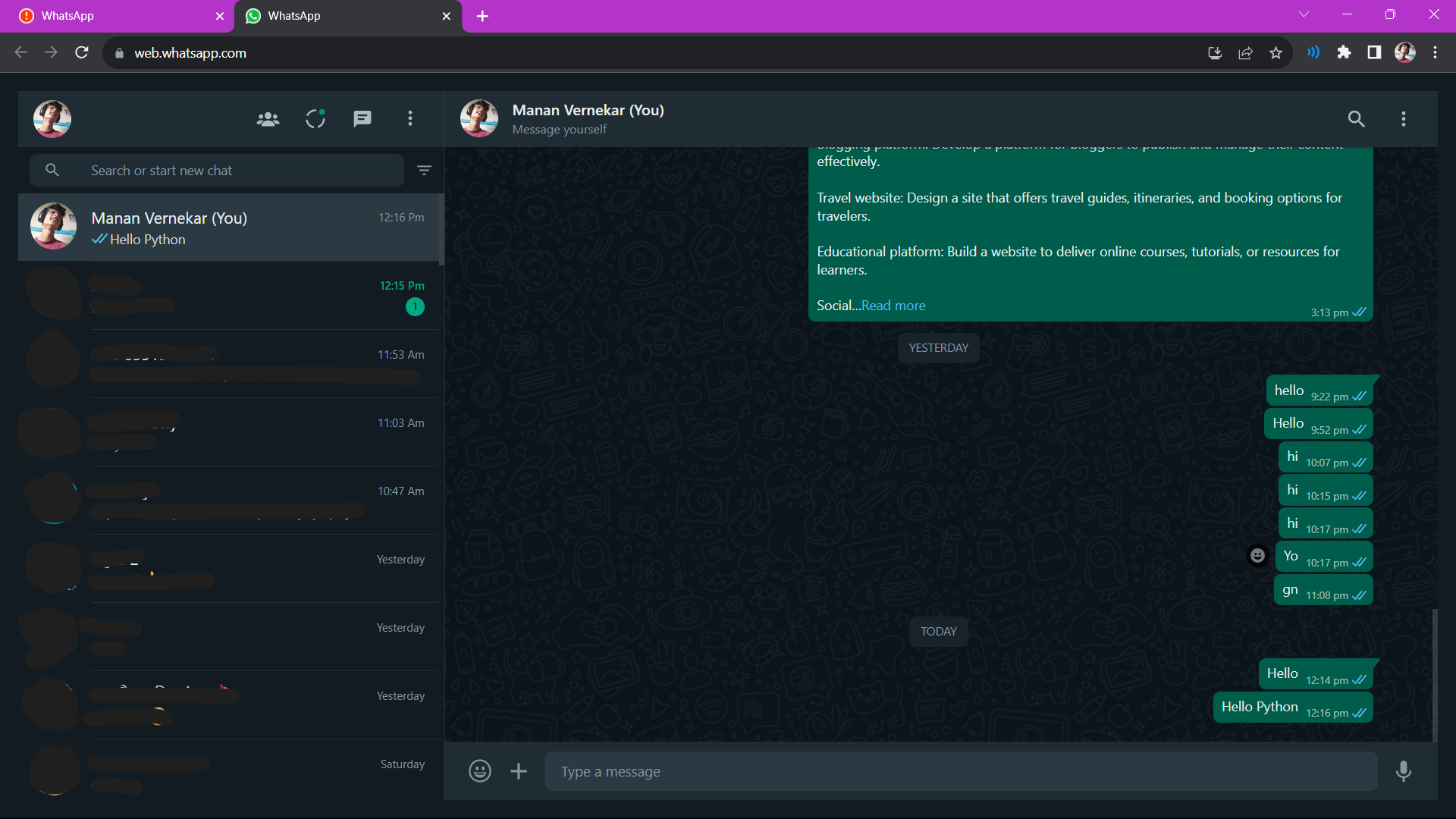GitHub - mananvernekar07/WhatsApp-Message-Scheduler-and-Simple-Browser ...