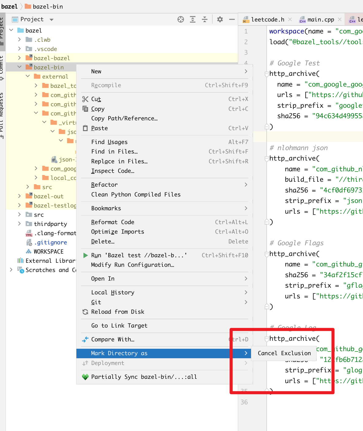 I cannot jump to thirdparty sources in Clion+bazel condition. · Issue #4185 · bazelbuild ...