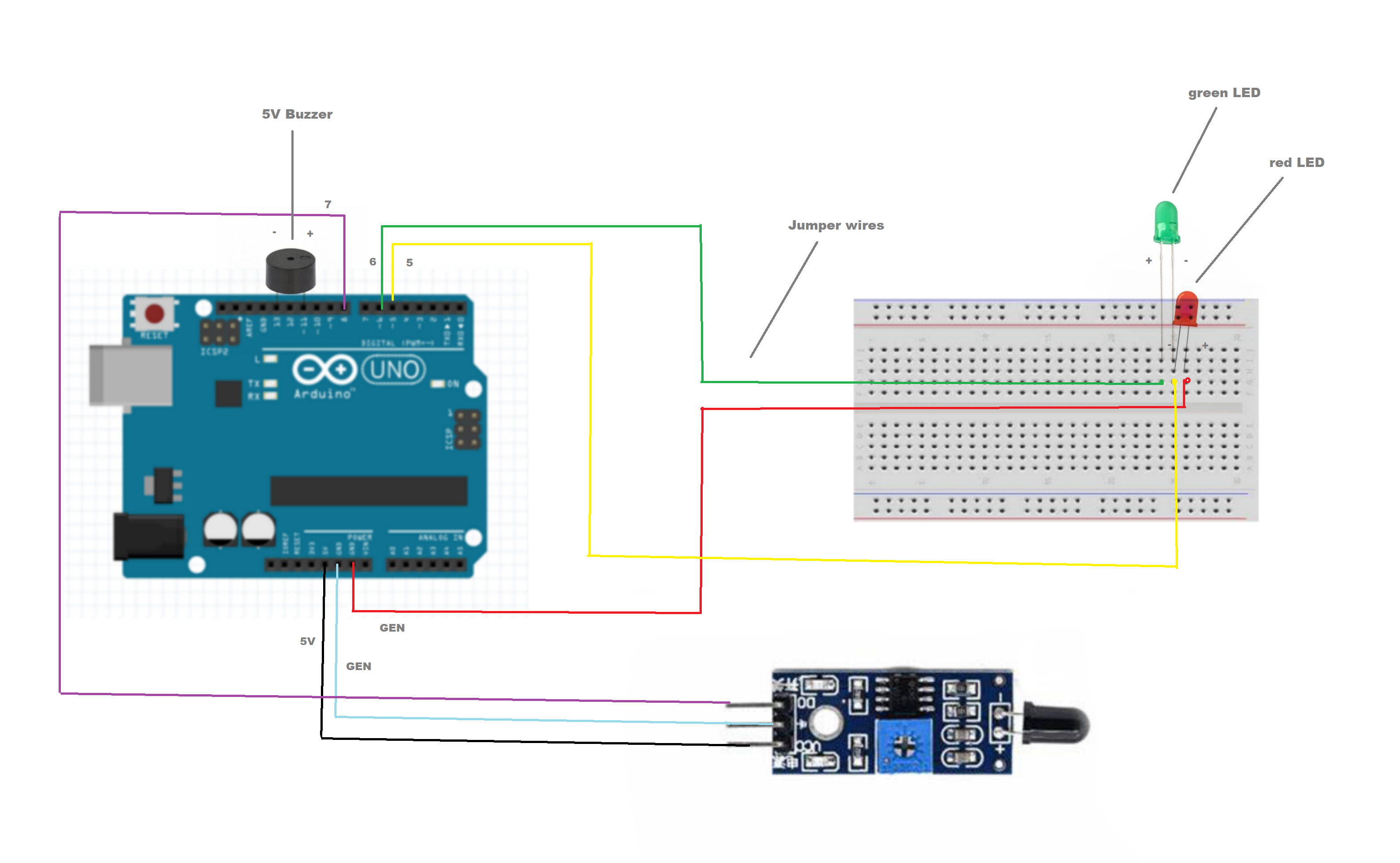 GitHub - Ashishkamaliya/fire-detector: fire detector sensor using arduino microcontroller # ...