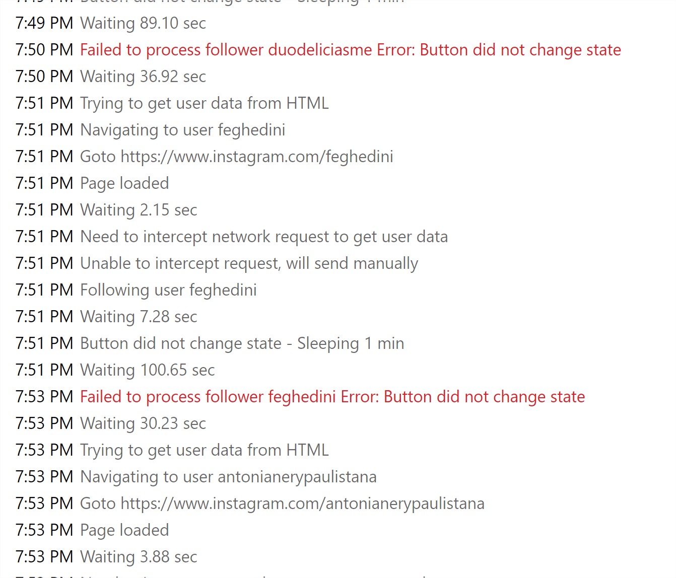 Error for follow · Issue #207 · mifi/SimpleInstaBot · GitHub