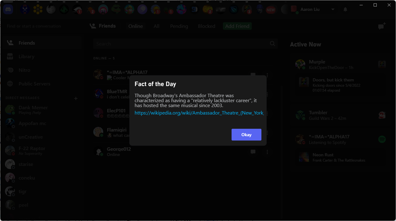 FactOfTheDay Ambassador Theatre fact link missing parenthesis · Issue #19 · SrS2225a ...