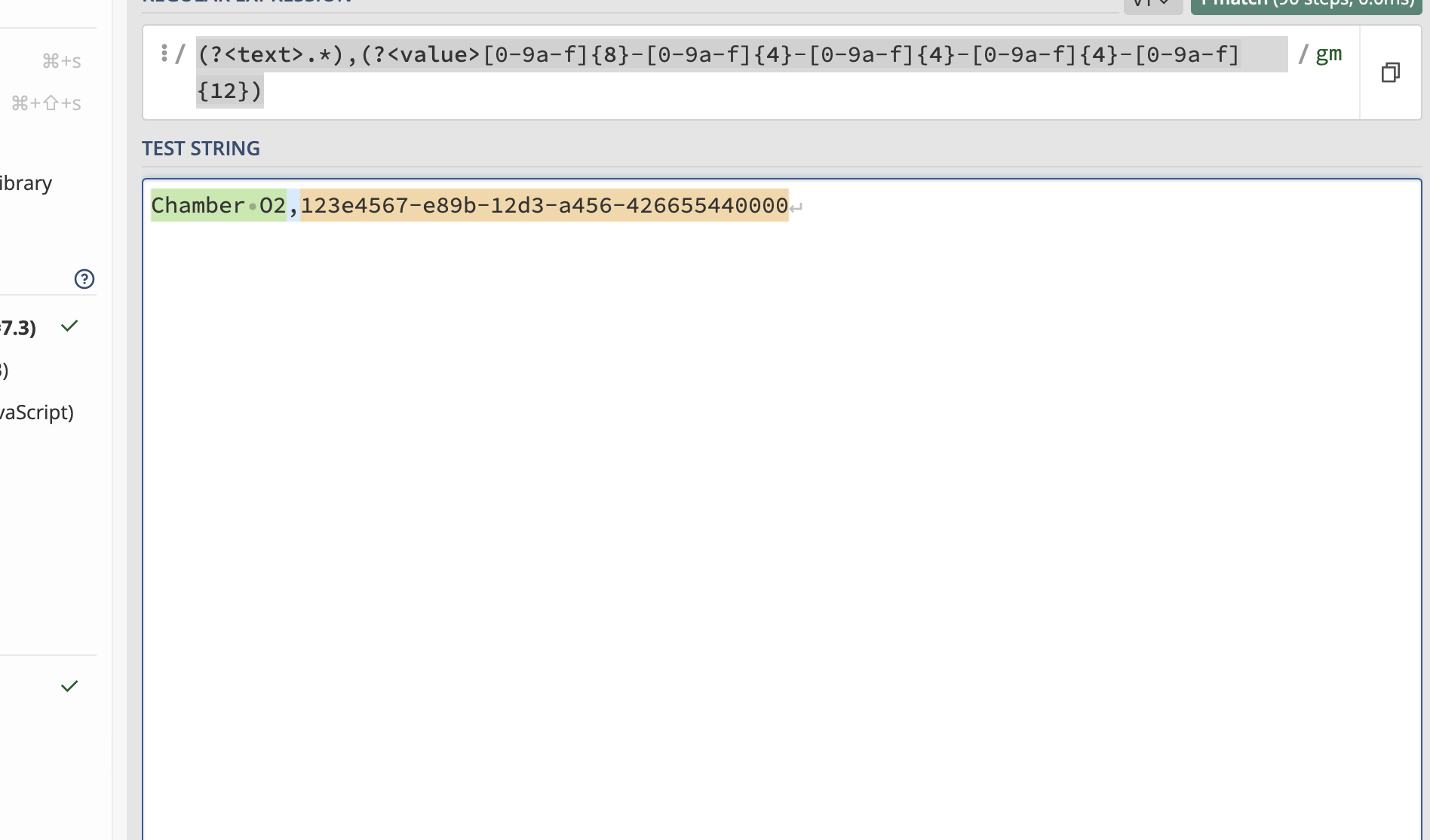 Filter and modify with named "text" "value" groups does not seem to ...