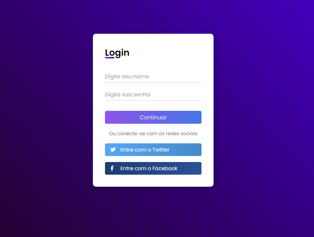 GitHub - AnaEulalia/Login-Form: Formulário de Login