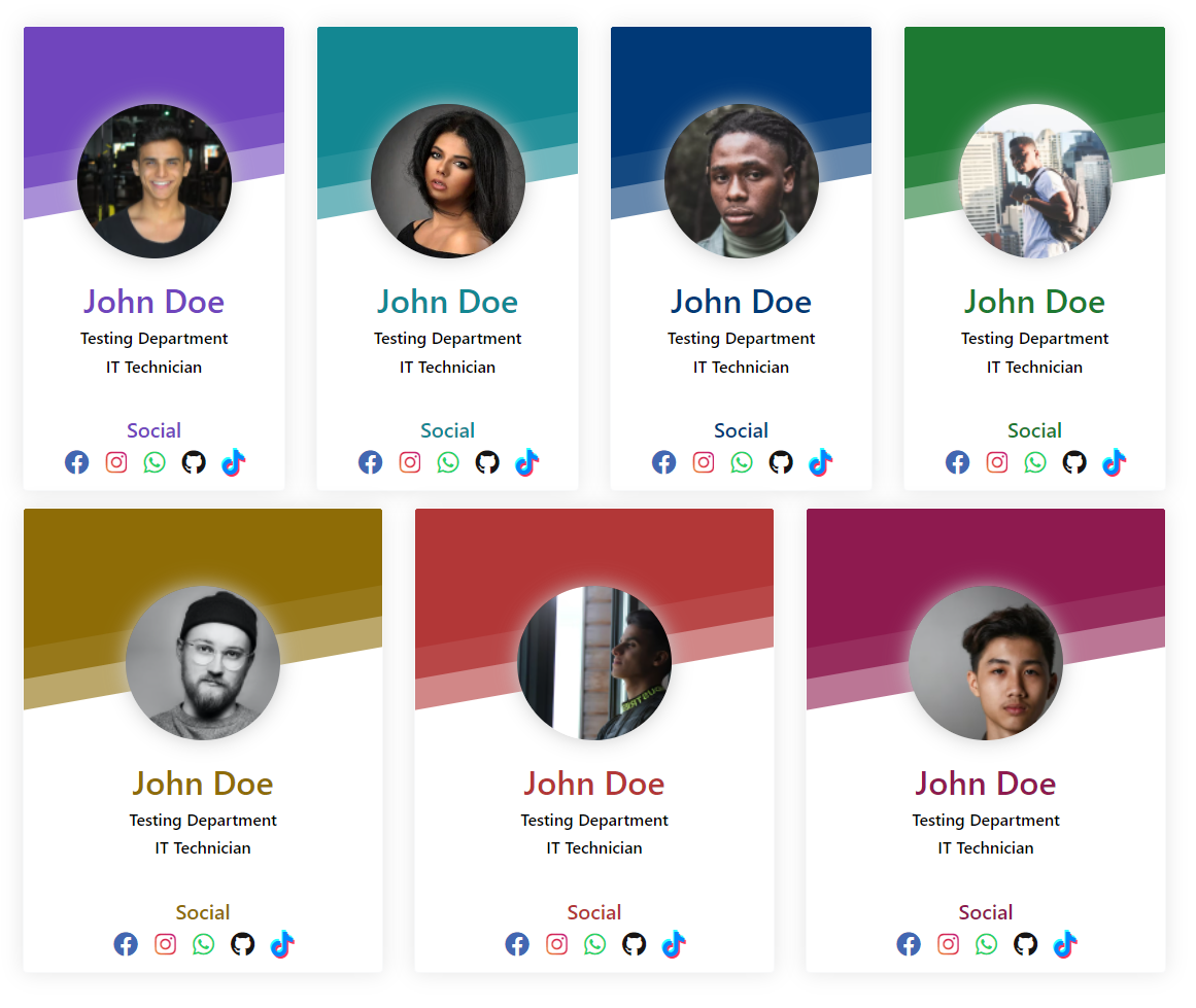 GitHub - mmlTools/fancyBootstrapProfileCards: Fancy animated profile ...