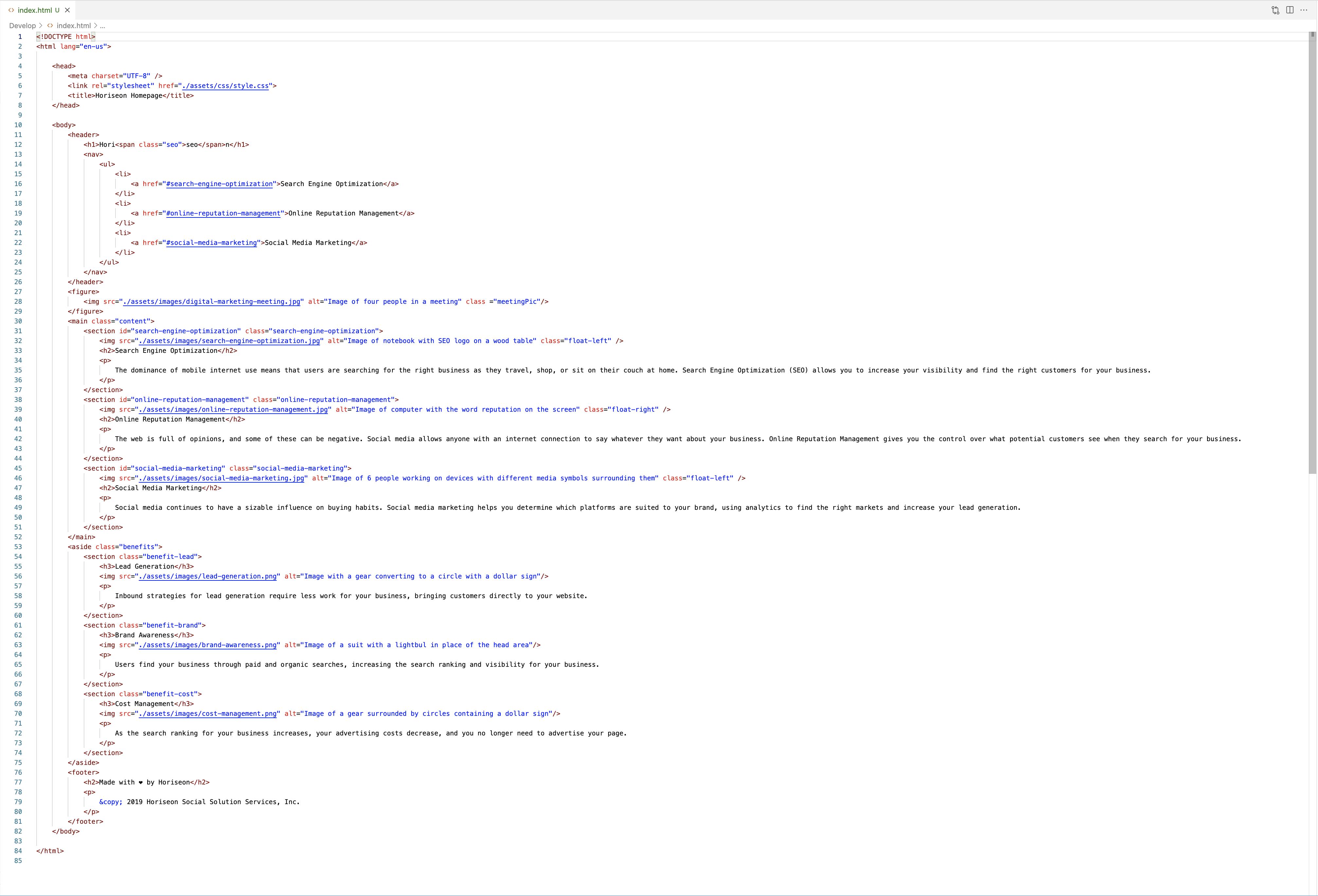 GitHub - jbaek97/Horiseon_Refactor