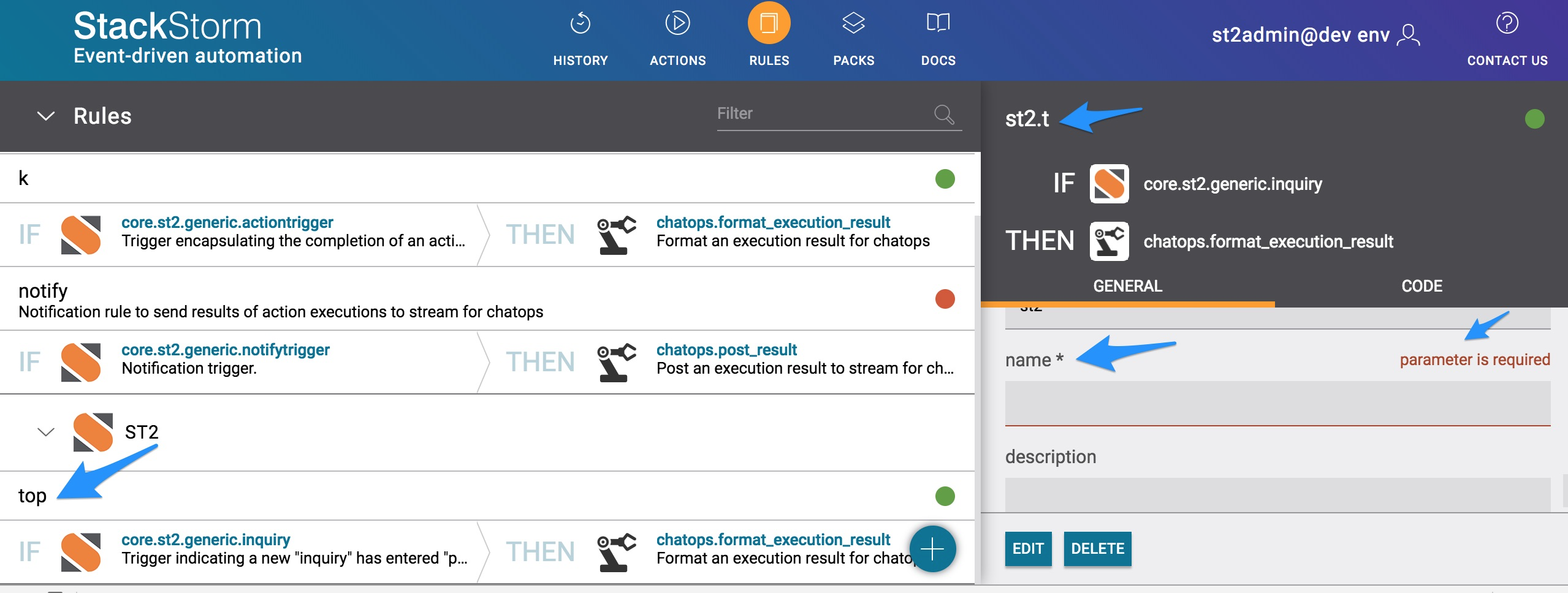 react-dev: Rule name can be left empty even though it is required paramater · Issue #449 ...
