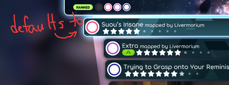 Customize default difficulty selection · ppy osu · Discussion #21985 ...