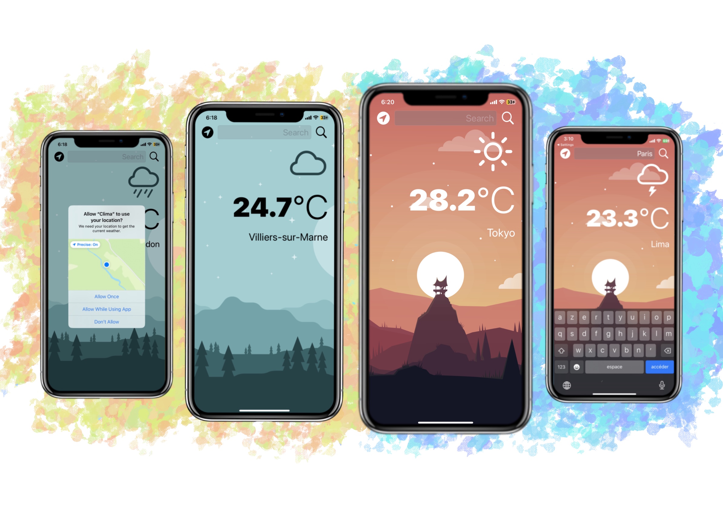 GitHub - angelaterao/Clima: Weather app using openweather API