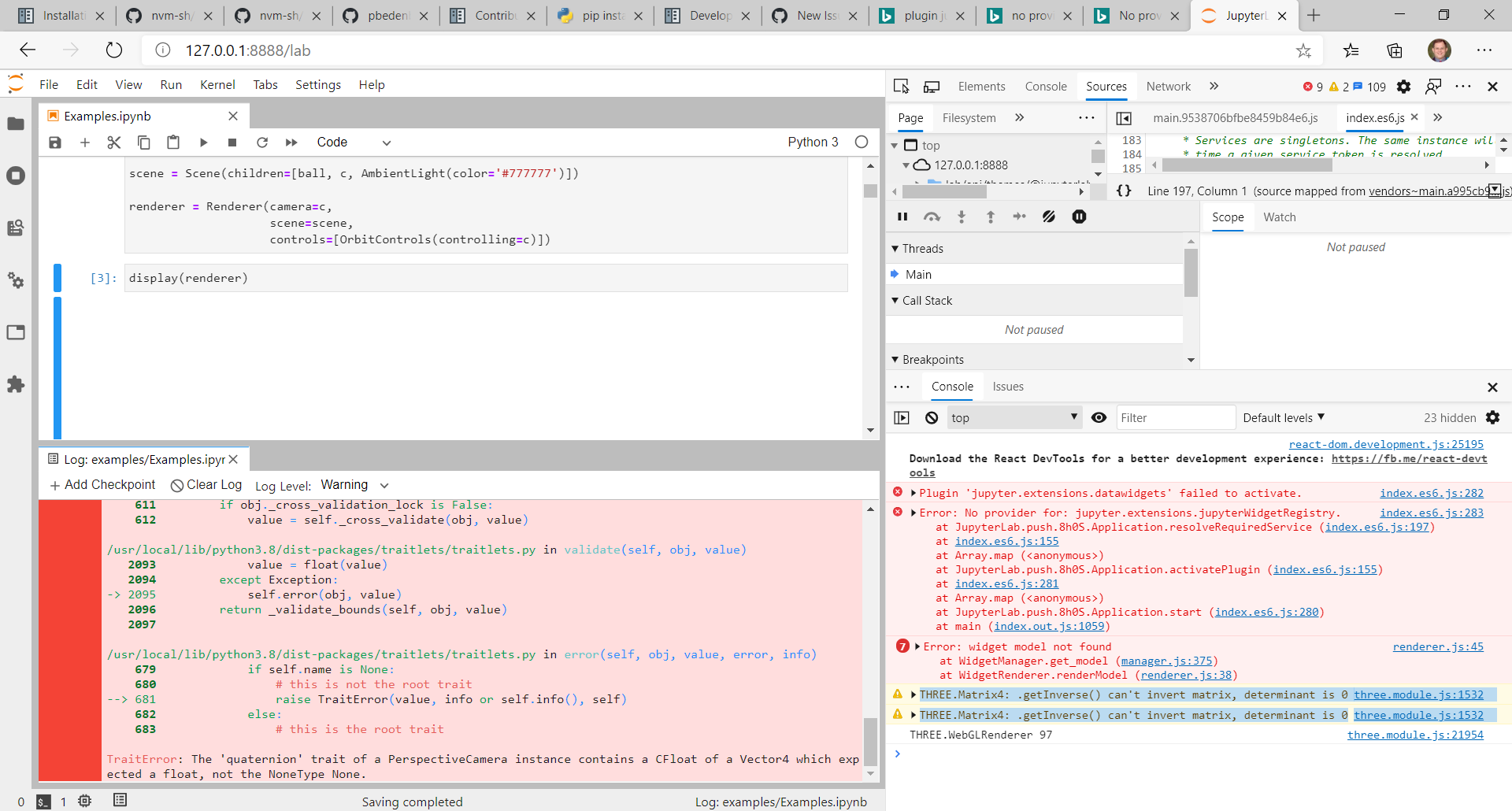 Developer Install Fails To Render Example Wsl 2 Ubuntu 2004 Lts · Issue 8975 · Jupyterlab 