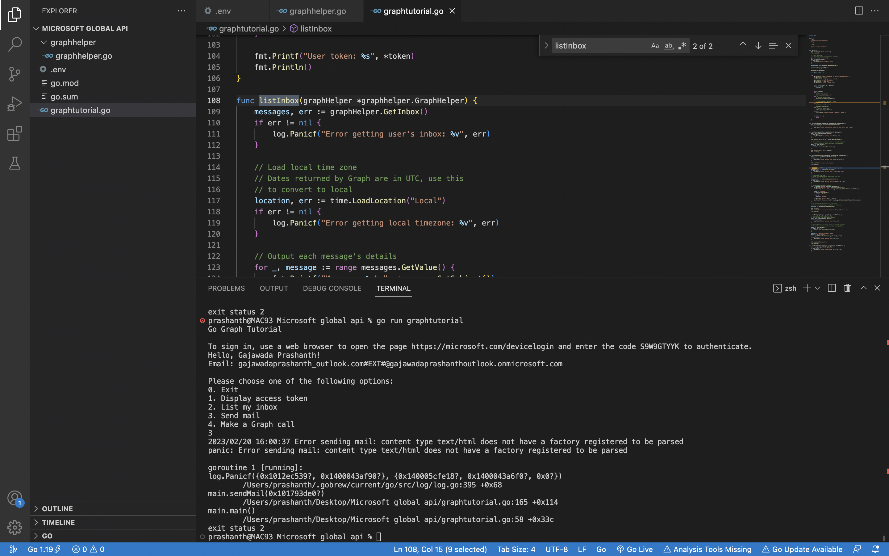 Package Not Found · Issue #397 · microsoftgraph/msgraph-sdk-go · GitHub