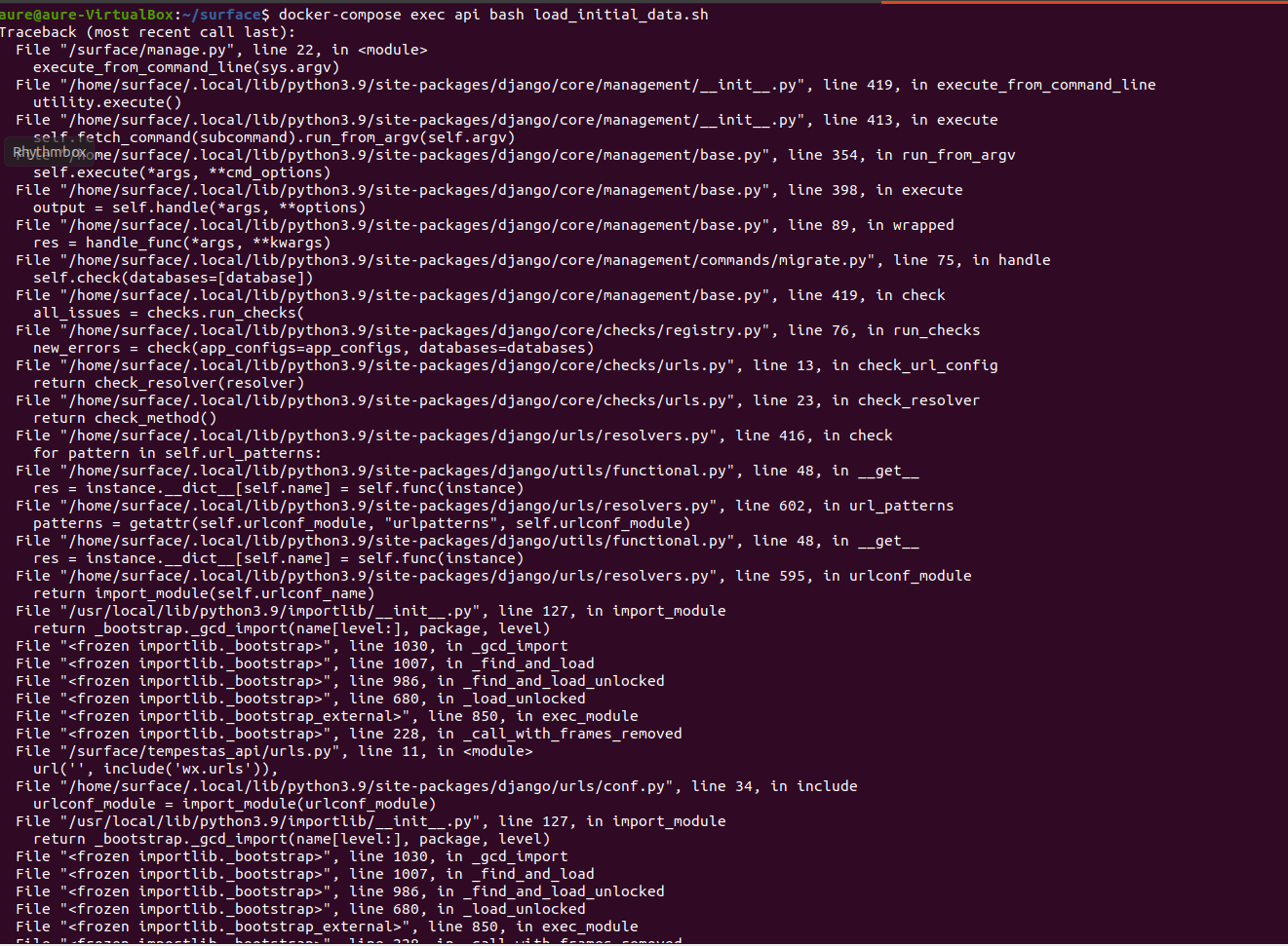 Trouble With Loading Initial Data And Db Access · Opencdms Surface · Discussion 78 · Github