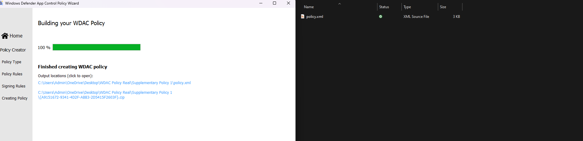WDAC Policy Wizard isn't creating supplementary cip file · Issue #211 · MicrosoftDocs/WDAC ...