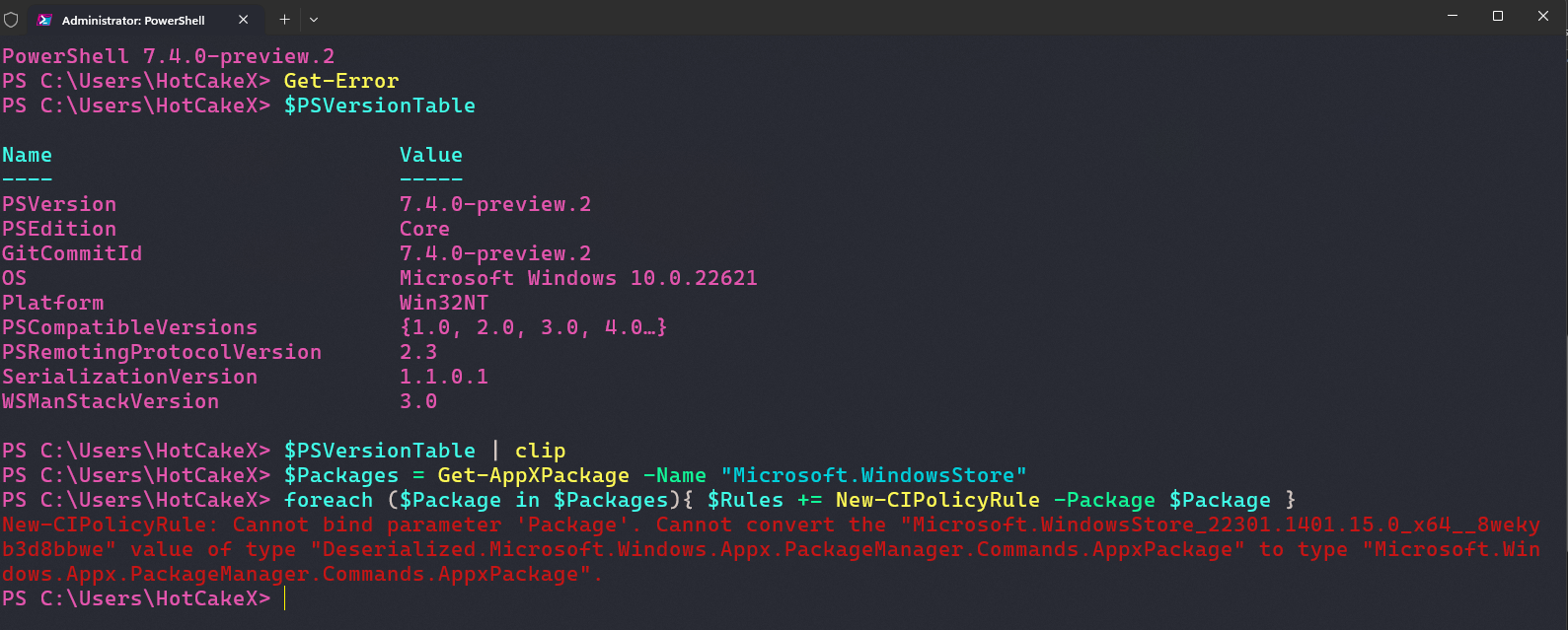 Bug Configci Module When Creating Wdac Policy Rule With Pfn Level In