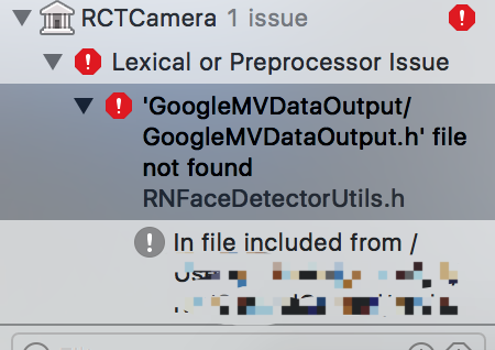 ios build fail 'GoogleMVDataOutput/GoogleMVDataOutput.h' file not found · Issue #1151 · react ...