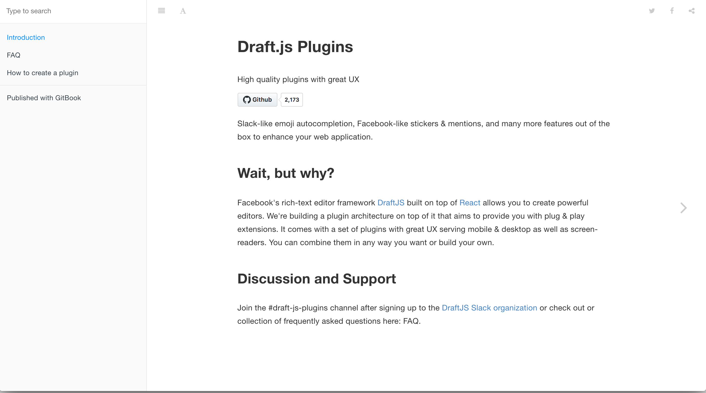 Homepage - UX · Issue #135 · draft-js-plugins/draft-js-plugins · GitHub