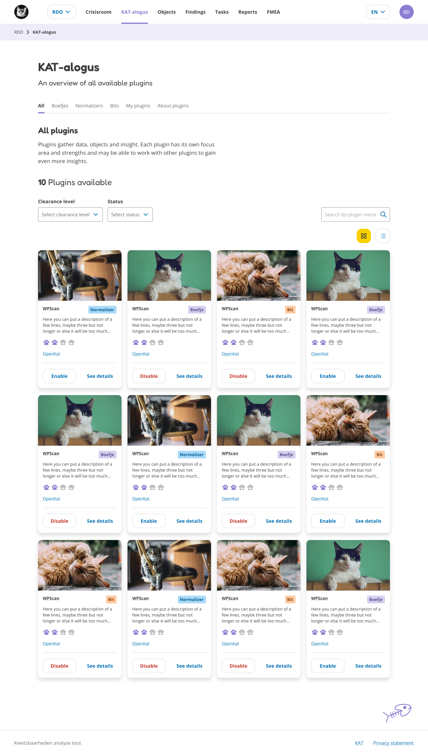 [UI/UX] Show boefjes, normalizers and bits in Katalogus · Issue #498 · minvws/nl-kat ...