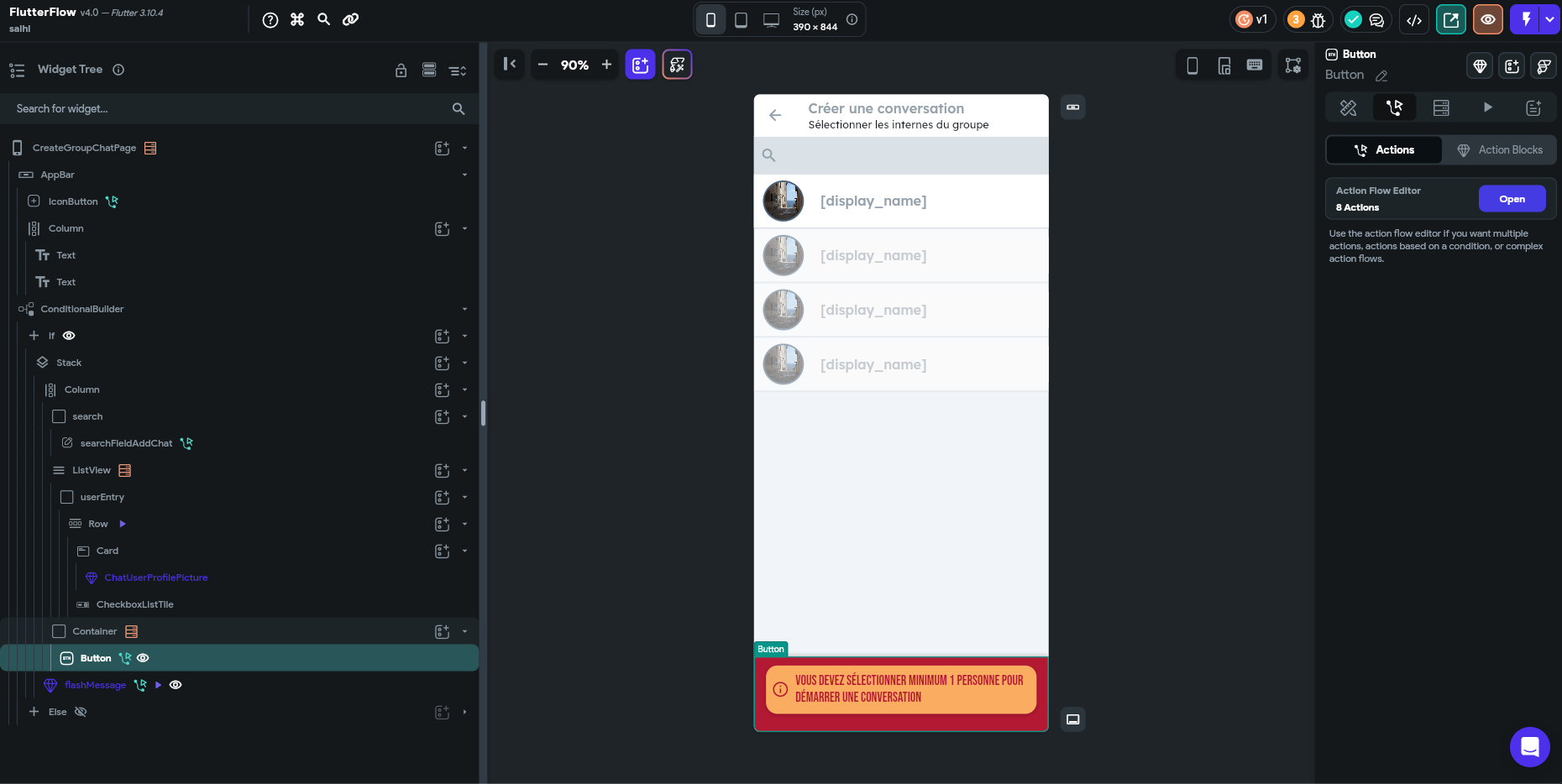 Can't create 1:1 chat · Issue #1531 · FlutterFlow/flutterflow-issues · GitHub