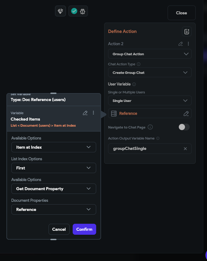Can't create 1:1 chat · Issue #1531 · FlutterFlow/flutterflow-issues · GitHub