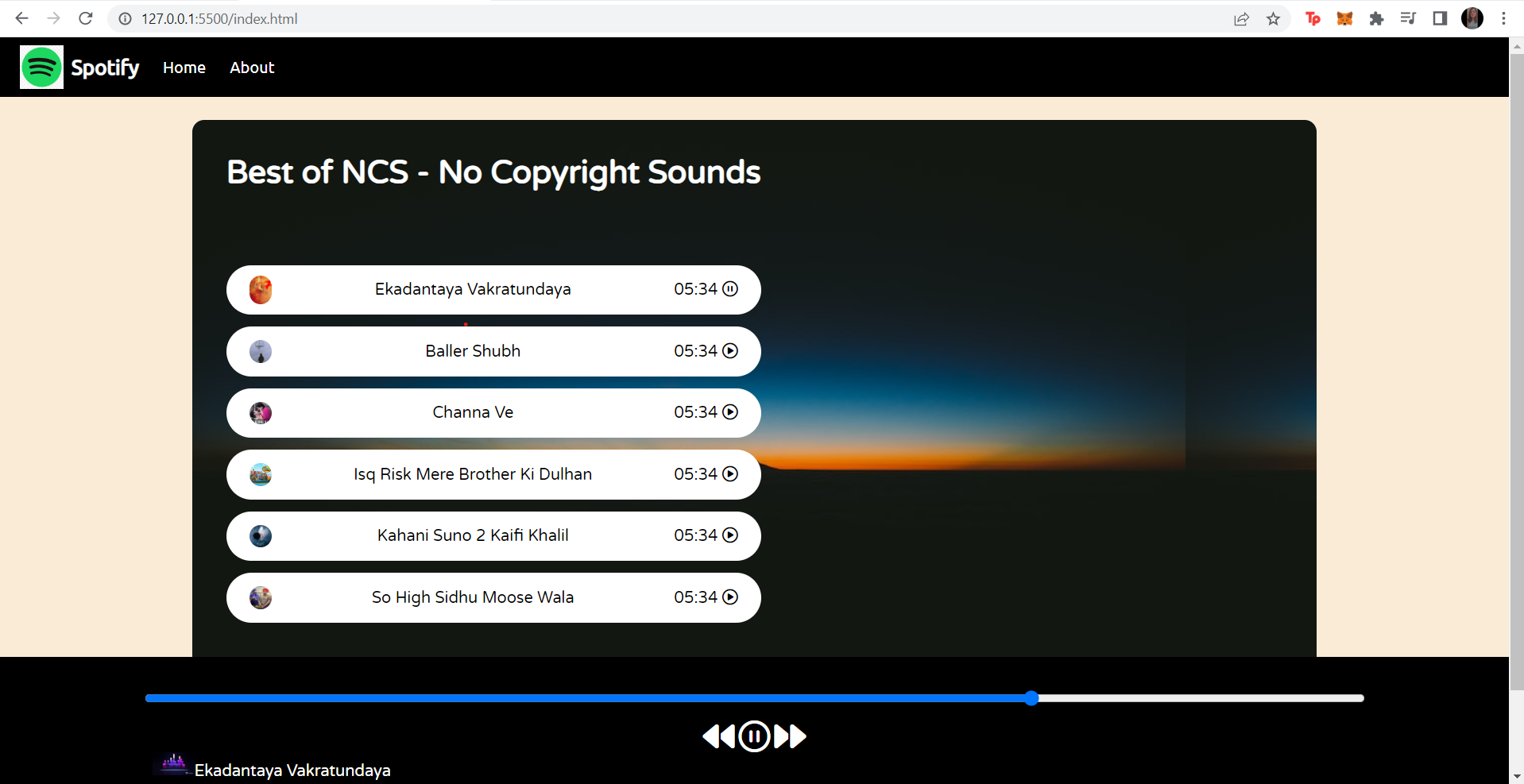 Github 21051576spotify Clone 
