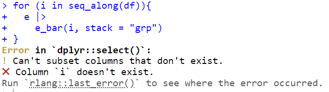 How to loop through a vector to add a variable number of e_bar · Issue ...