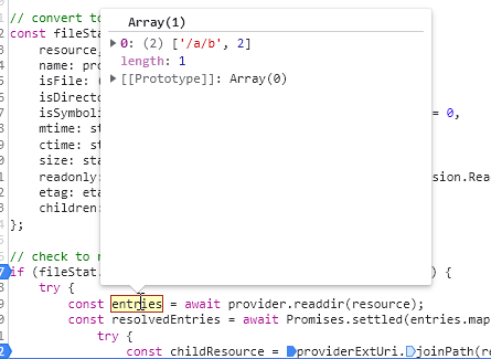 Bug in File System API if there is only one sub-folder · Issue #159282 · microsoft/vscode · GitHub