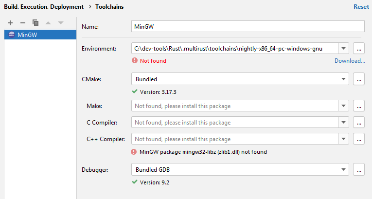 "Debug toolchain is not configured" when debugging in CLion · Issue #6070 · intellij-rust ...