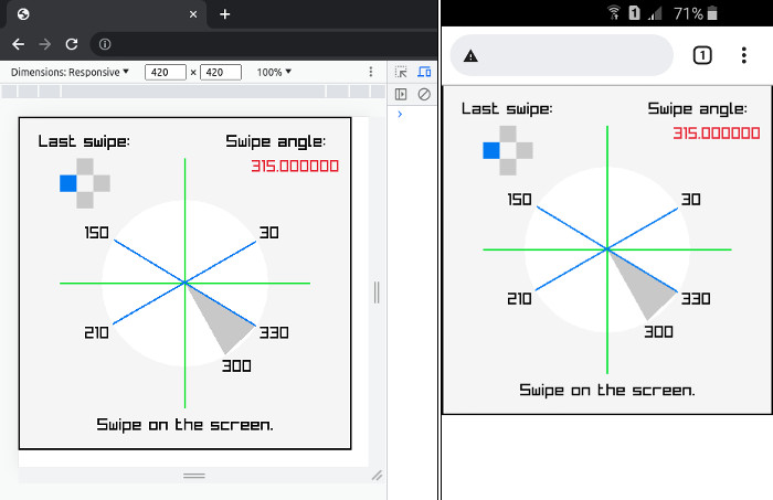 [core] Some degrees issues on swipe gestures for web. · Issue #3154 · raysan5/raylib · GitHub