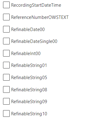 V4.7 - PNP Search Results Web Part - RefinableString00 not displaying in the selectable ...