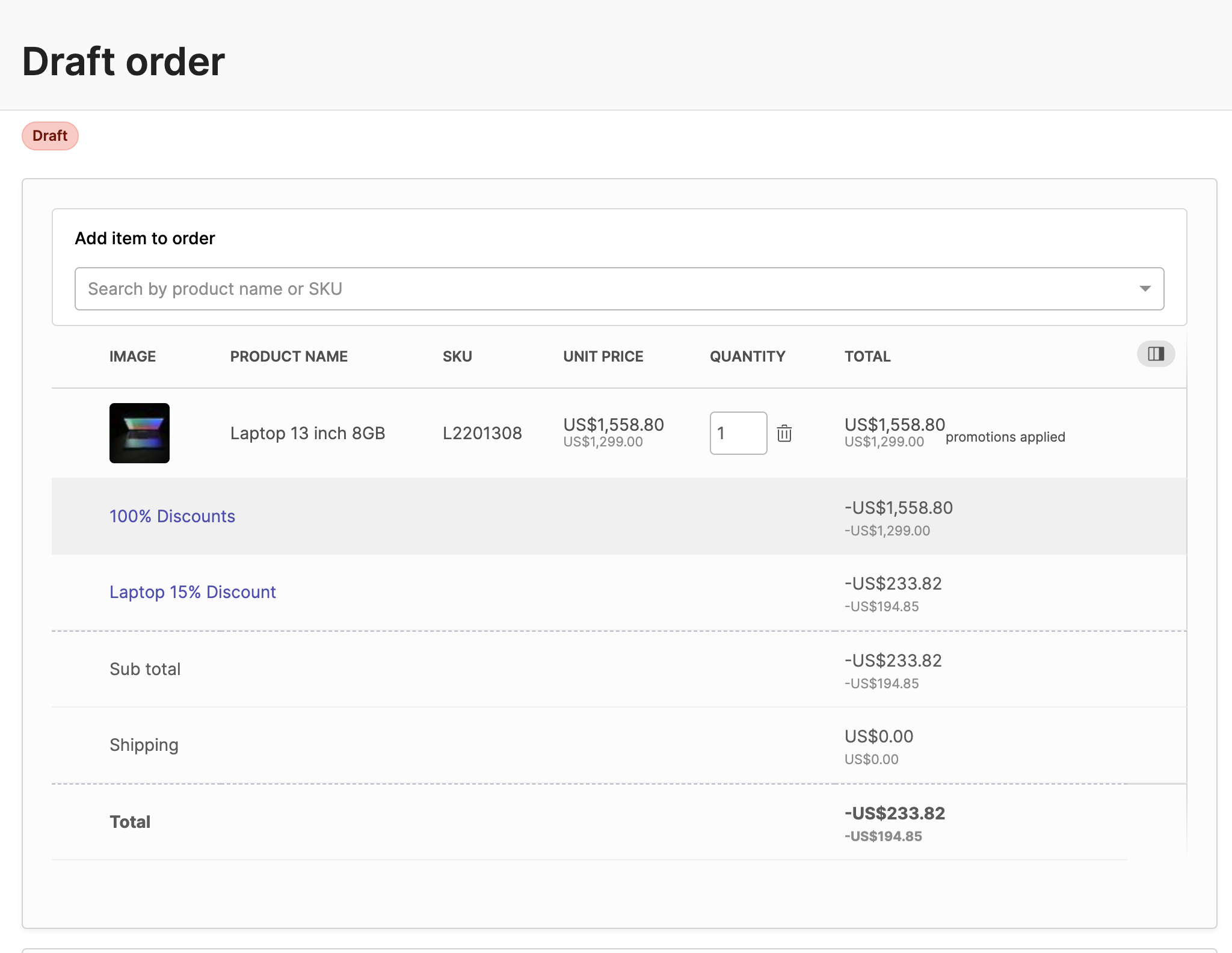 Negative Pricing After Discount · Issue #2385 · vendure-ecommerce/vendure · GitHub