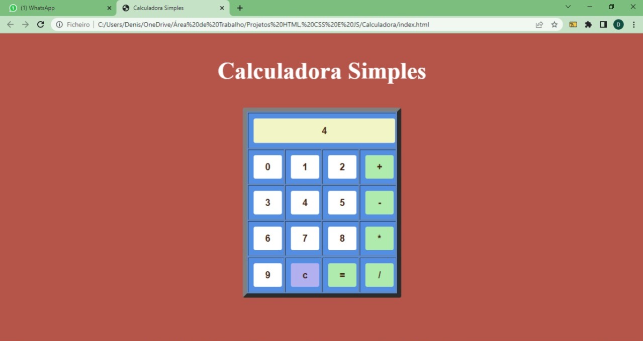 GitHub - odenisnlima/Calculadora-Simples: Layote de uma Calculadora Simples, usando HTML e CSS.