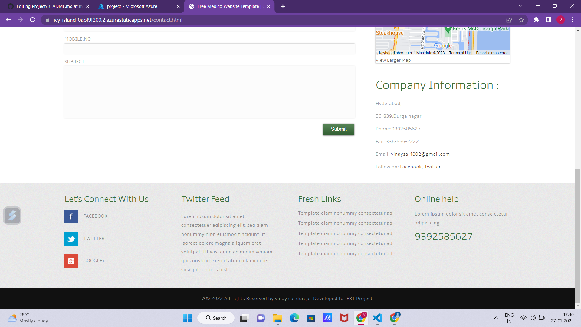 GitHub - Pallavinaysaidurga/Project: https://icy-island-0abf9f200.2.azurestaticapps.net