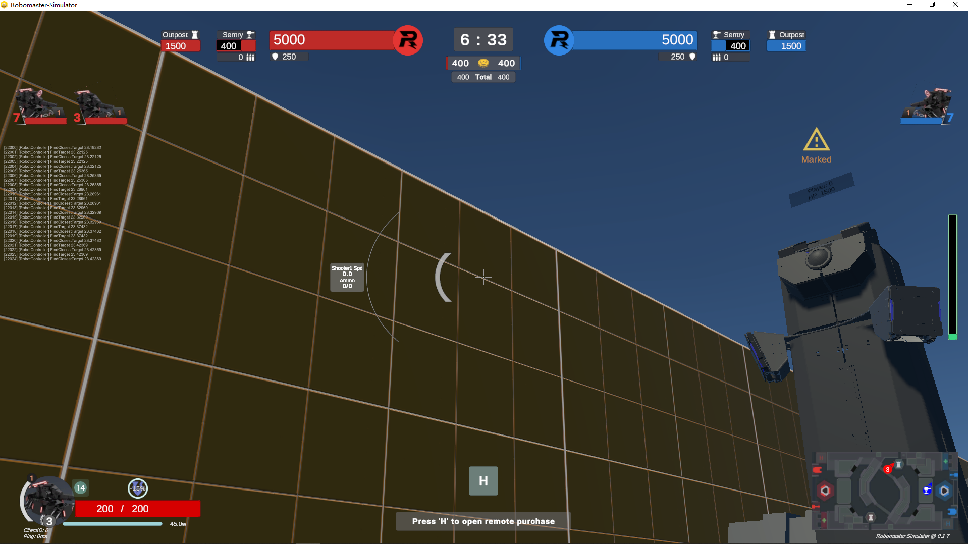 Auto aim having horizontal offsets · Issue #4 · ChangeClock/RobomasterSimulator · GitHub