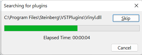 Plugin scan dialog improvements · Issue #3838 · audacity/audacity · GitHub