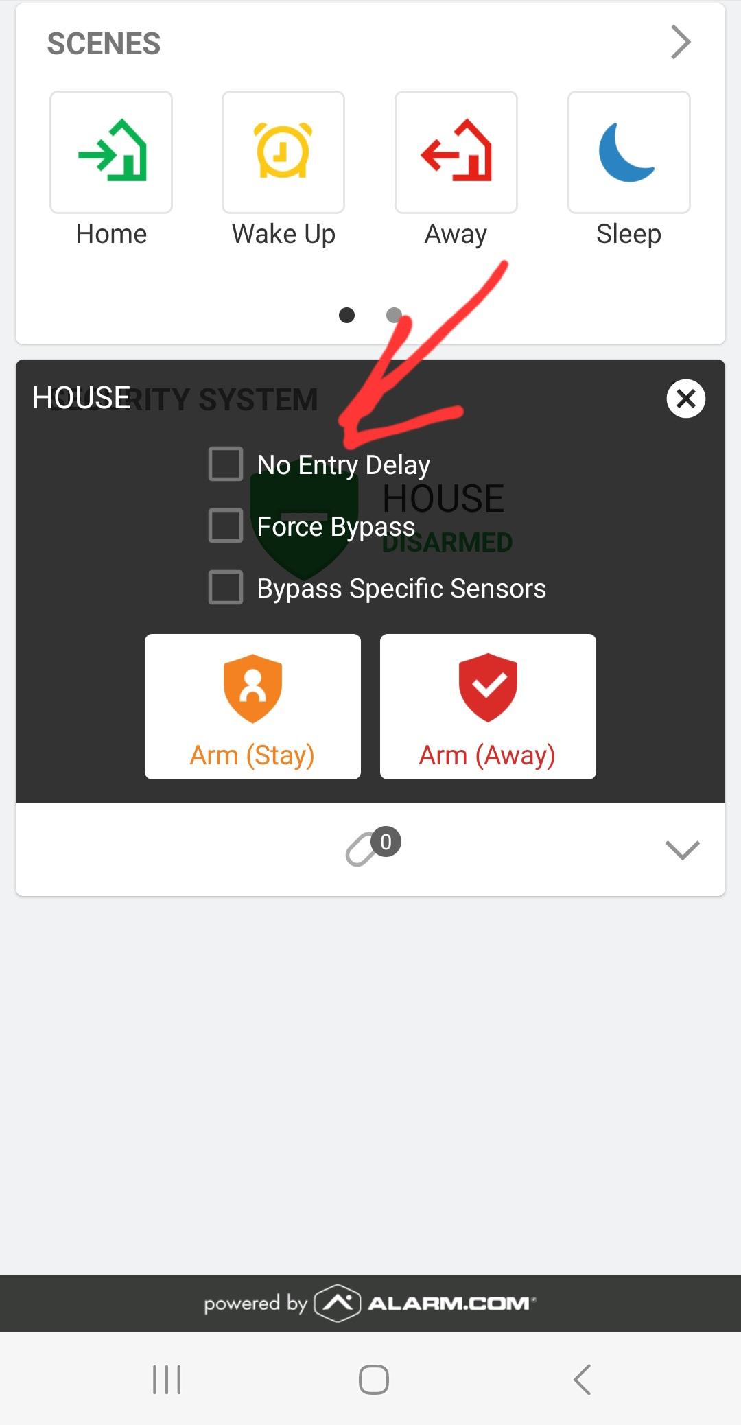 Instant function and access to scenes? · Issue #199 · pyalarmdotcom/alarmdotcom · GitHub
